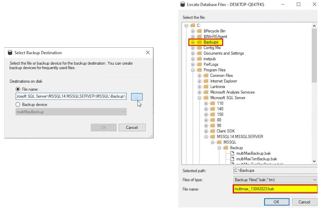 Databases Backup Through SQL Server Management Studio – AMAG Technology