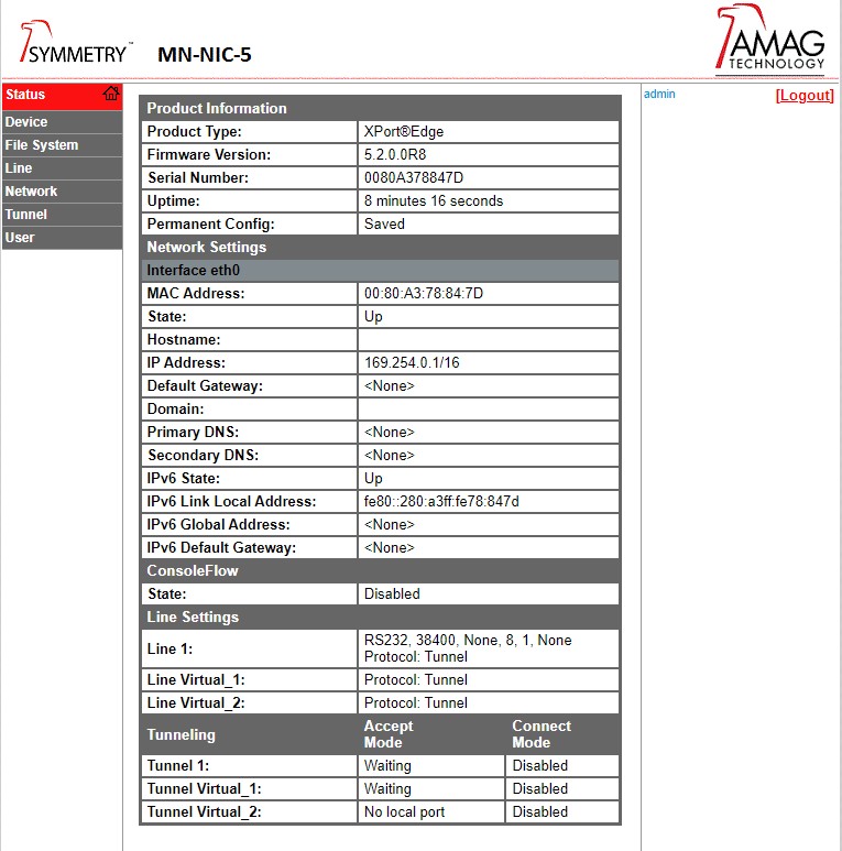 How to Configure a MN-NIC-5 Module – AMAG Technology