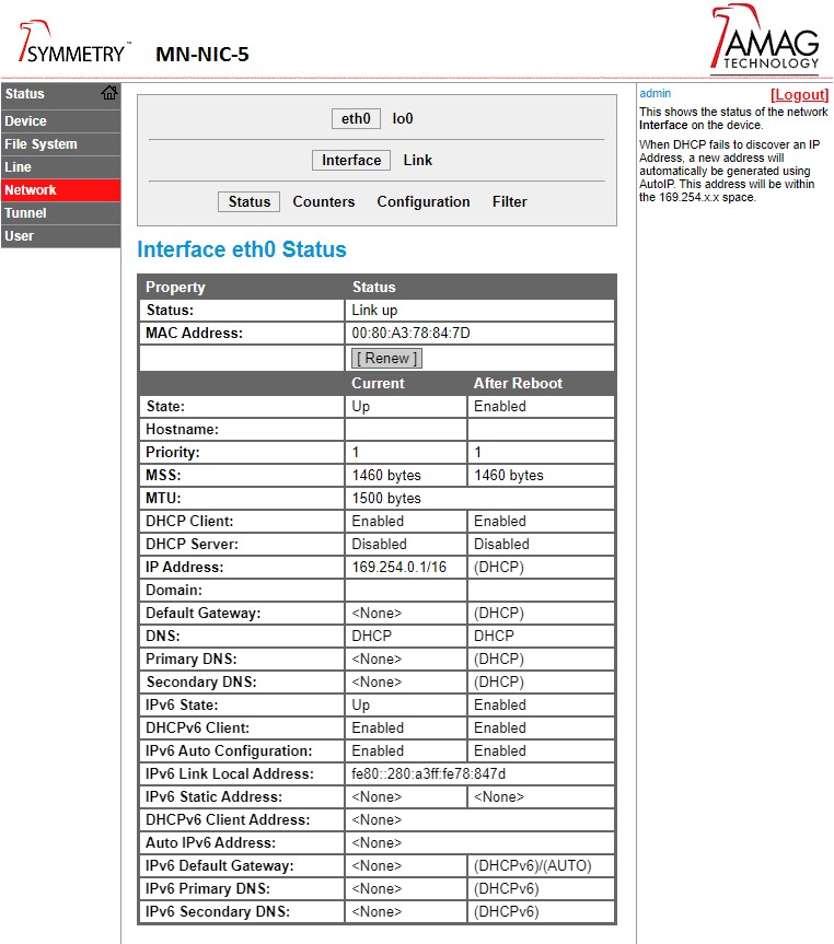 How to Configure a MN-NIC-5 Module – AMAG Technology
