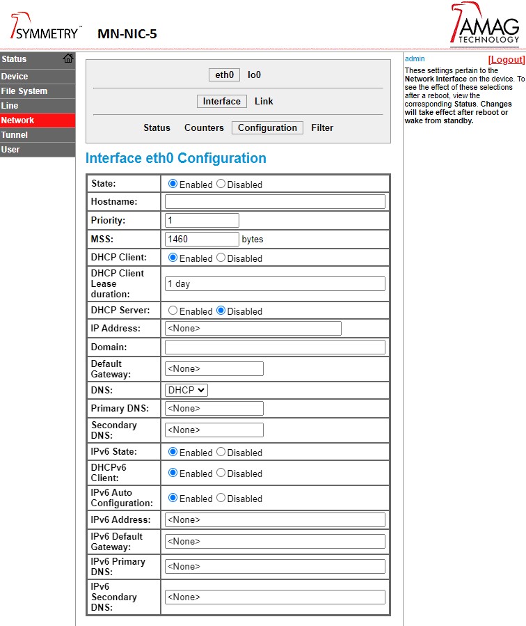 How to Configure a MN-NIC-5 Module – AMAG Technology