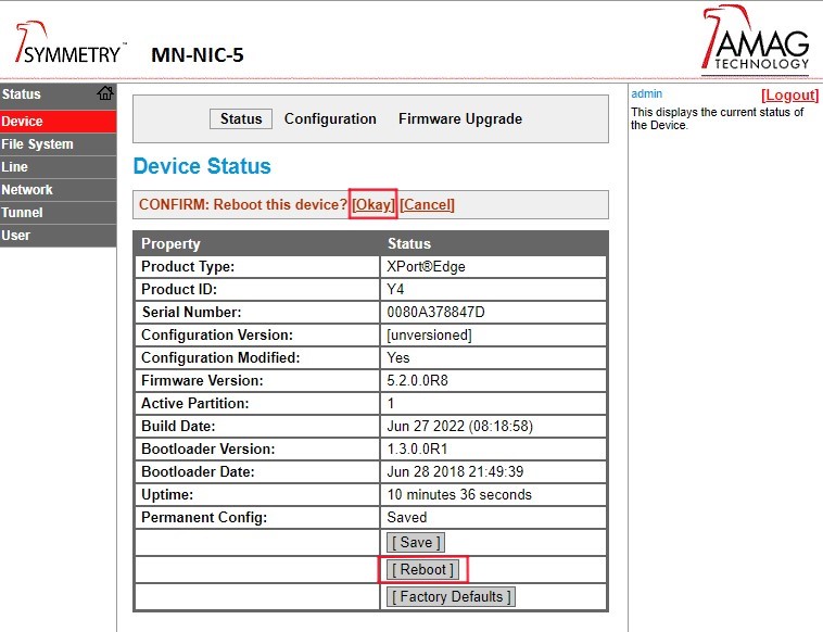 How to Configure a MN-NIC-5 Module – AMAG Technology